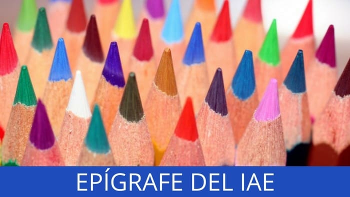 El epígrafe del IAE determina tus obligaciones fiscales - 2019