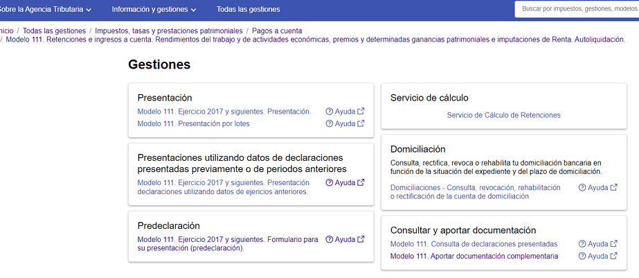 Quien y cómo rellenar y presentar el modelo 111